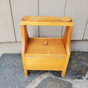Vintage Wooden Shoe Polishing Box - Etsy