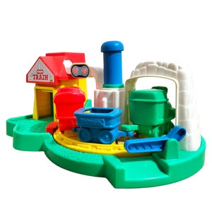 1990 Playskool Push and Go Toy Train Stain Trains, Pretend Play - Etsy