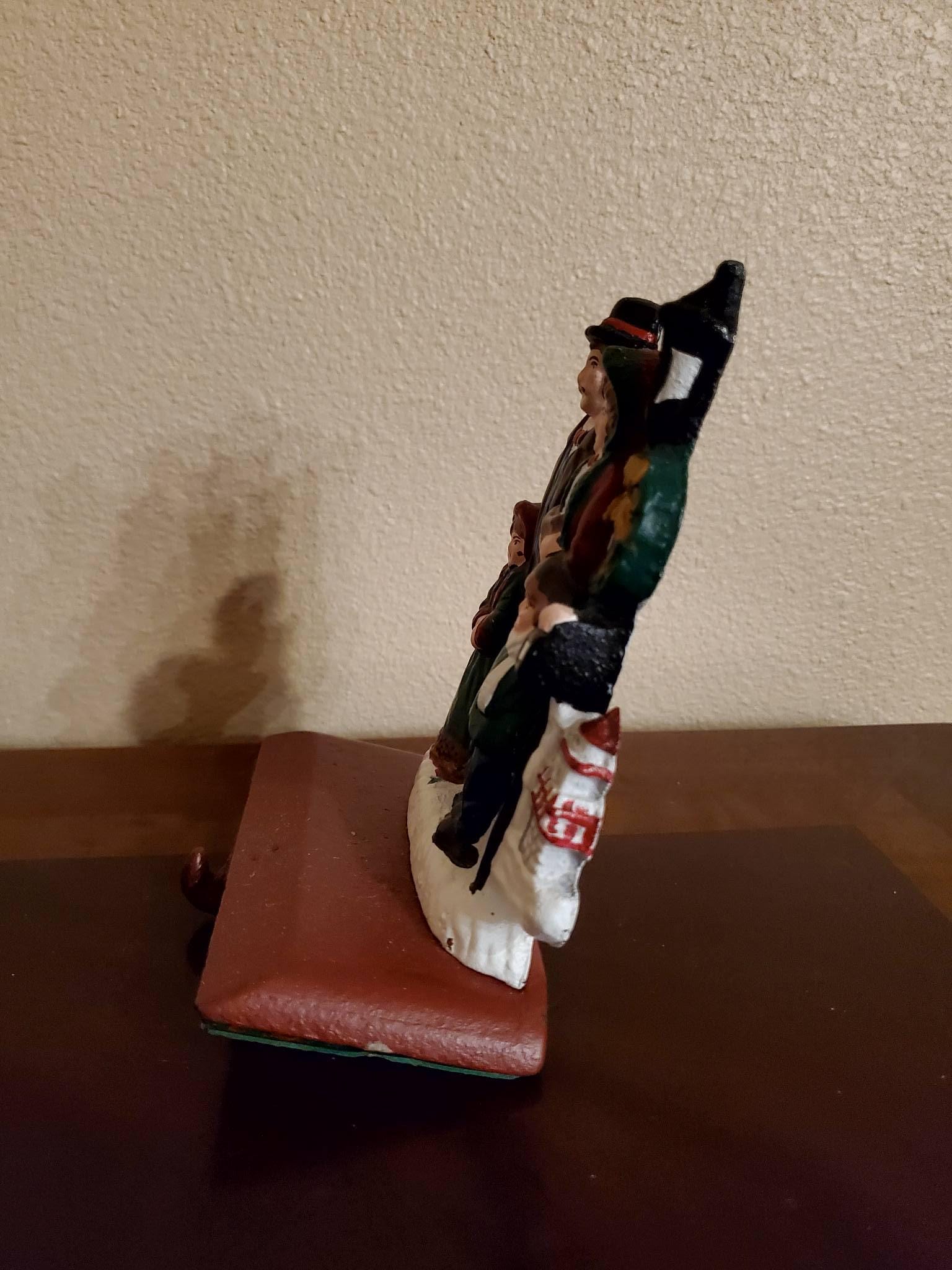 Vintage Target Cast Iron Carolers Stocking Hanger Holder Christmas ...