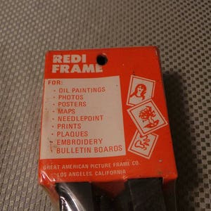 Vintage Frame It Yourself Redi Frame 9" - Etsy