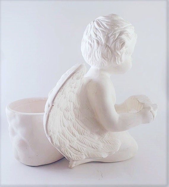 Indoor Planters Planters & Pots Home & Living White Ceramic Angel ...