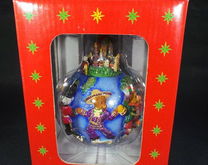 Christopher Radko Teddies Around the World Ornament - Etsy
