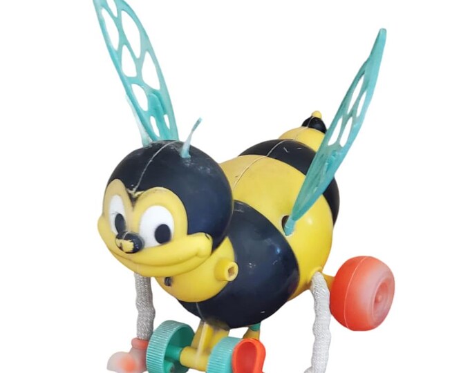 Vintage Kusan Usa Bumble Bee Pull Toy - Etsy