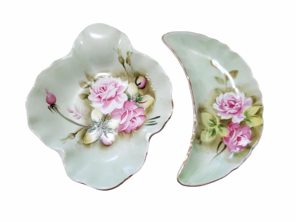Lefton's Rose Hand Painted China #3708 and # 1860 Dishes - Etsy