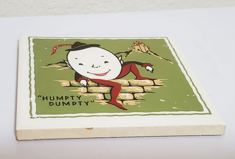 Vintage Kemptone Nursery Rhyme Tile Plaque Humpty-dumpty - Etsy