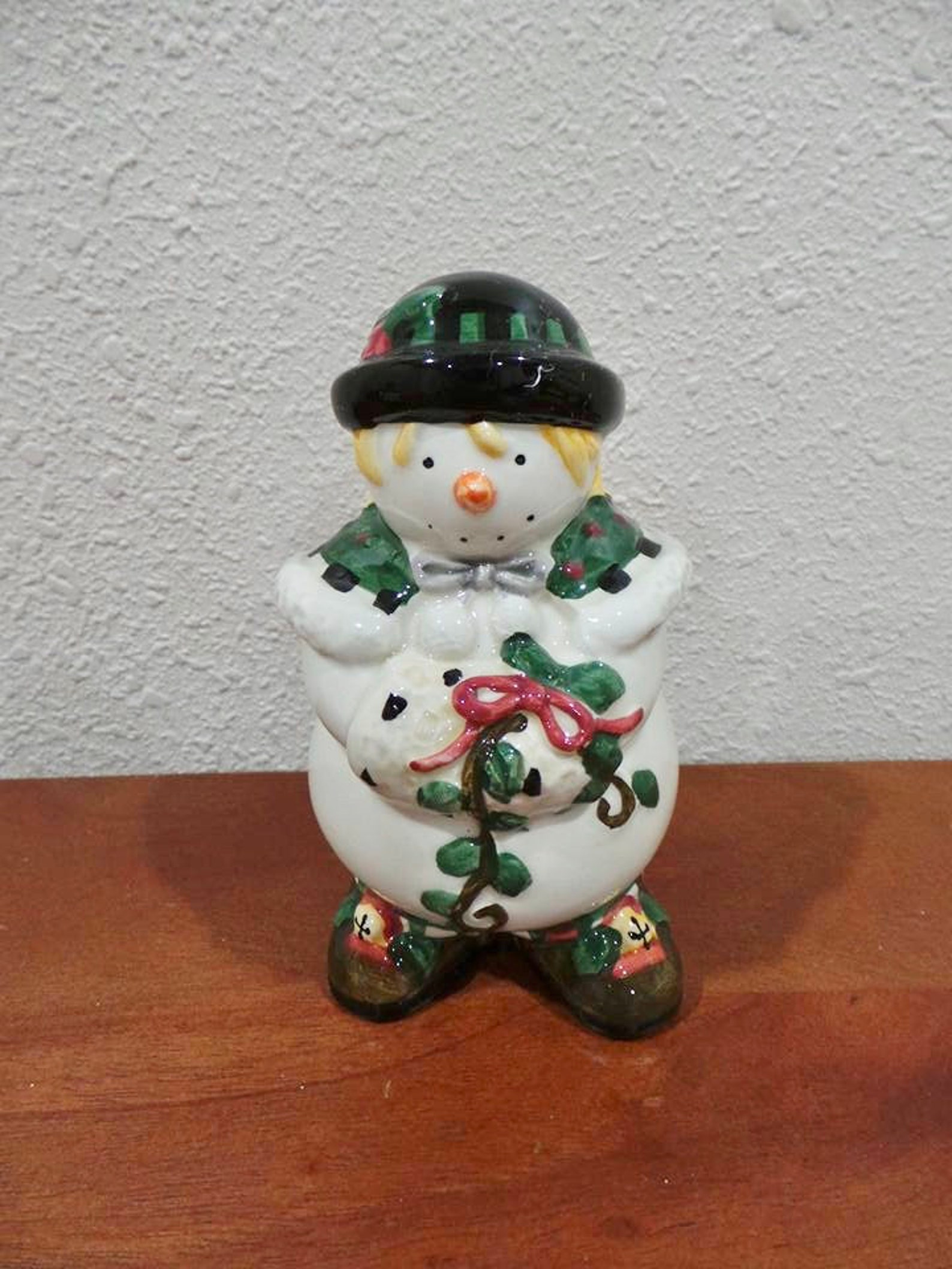 Vintage Sakura Debbie Mumm Caroling Snowmen Salt Pepper - Etsy