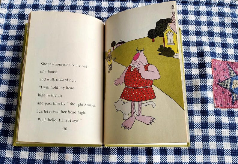 1979 Scarlet Monster Lives Here by Marjorie Weinman Sharmat Children's ...