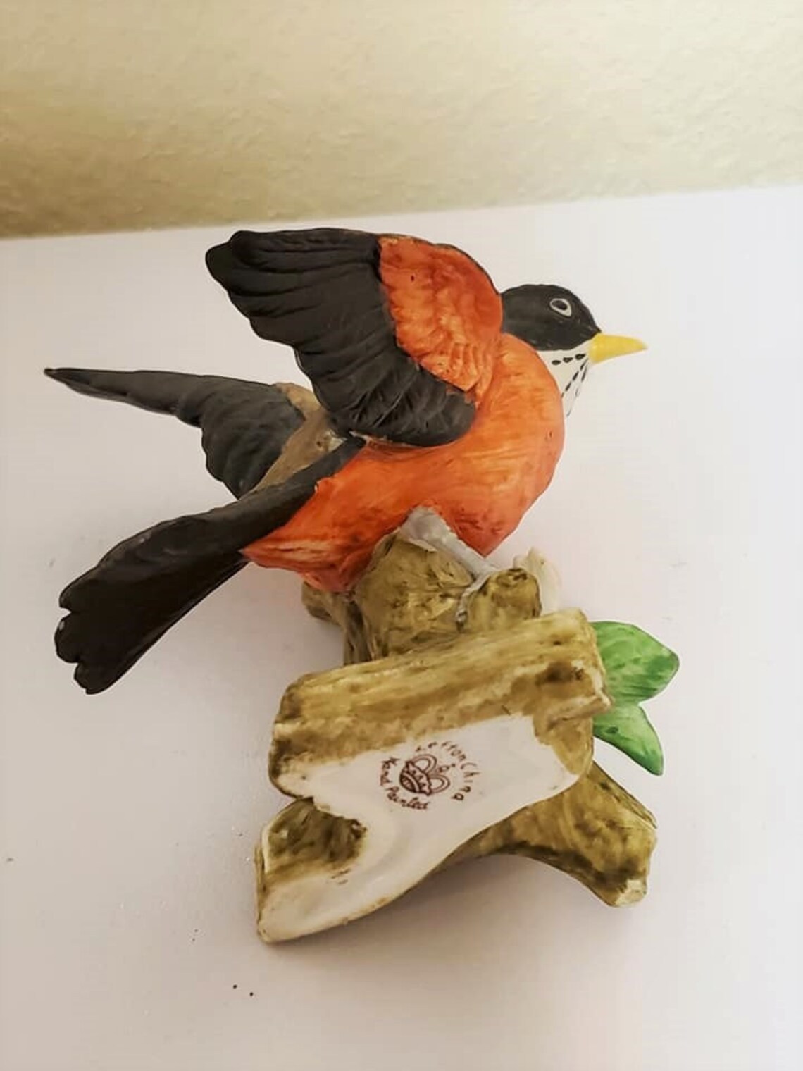 Vintage Lefton Robin Bird Porcelain Figurine - Etsy