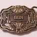 Retro Brass Belt Buckle 'DON' - Etsy