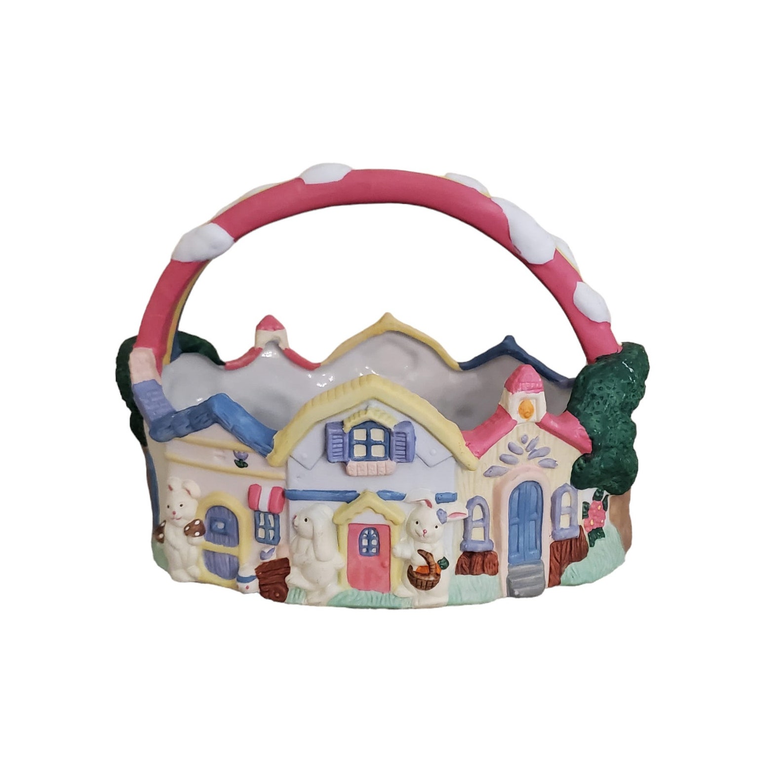 1995 ABC Distributing Ceramic Easter Basket - Etsy