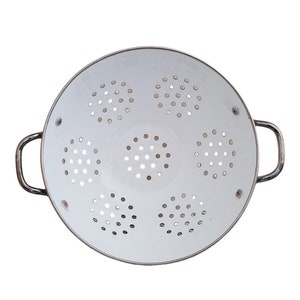Vintage Metal Colander Kitchen Decor Cottage Farmhouse Style - Etsy