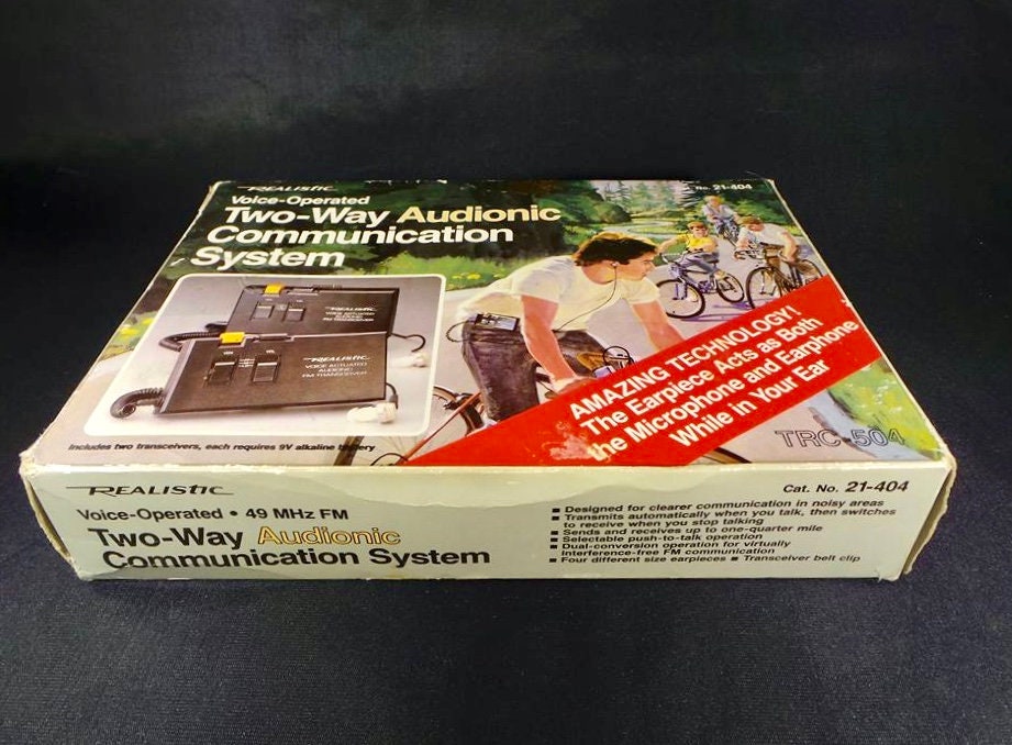 Vintage Realistic Voice-operated Two-way TRC-504 21-404 | Etsy