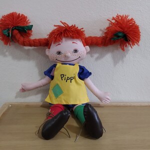 Vintage Pippi Longstocking Doll Soft Juans New York, Pippy Long ...