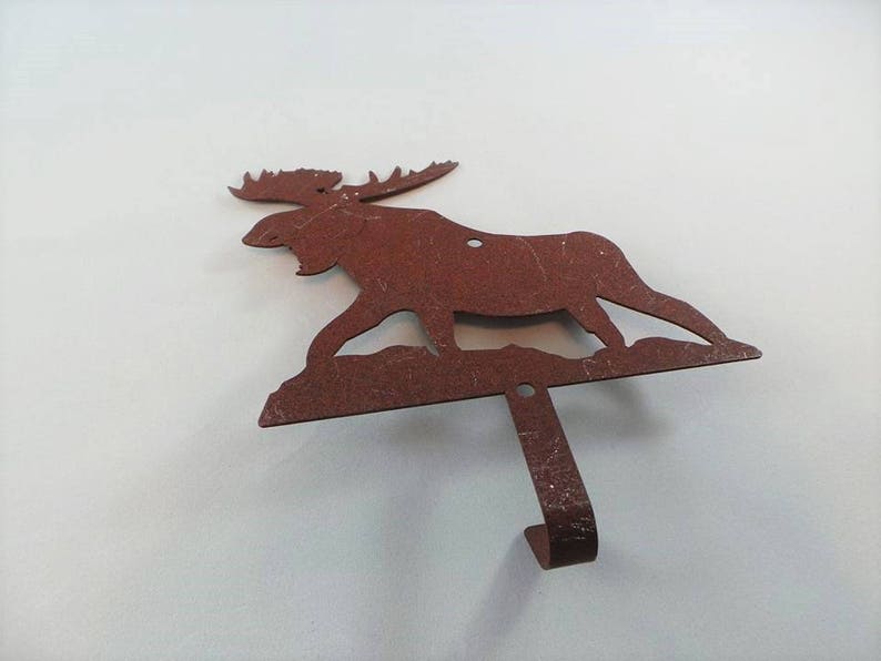 Metal Moose Silhouette Wall Hanger Holder Hook | Etsy