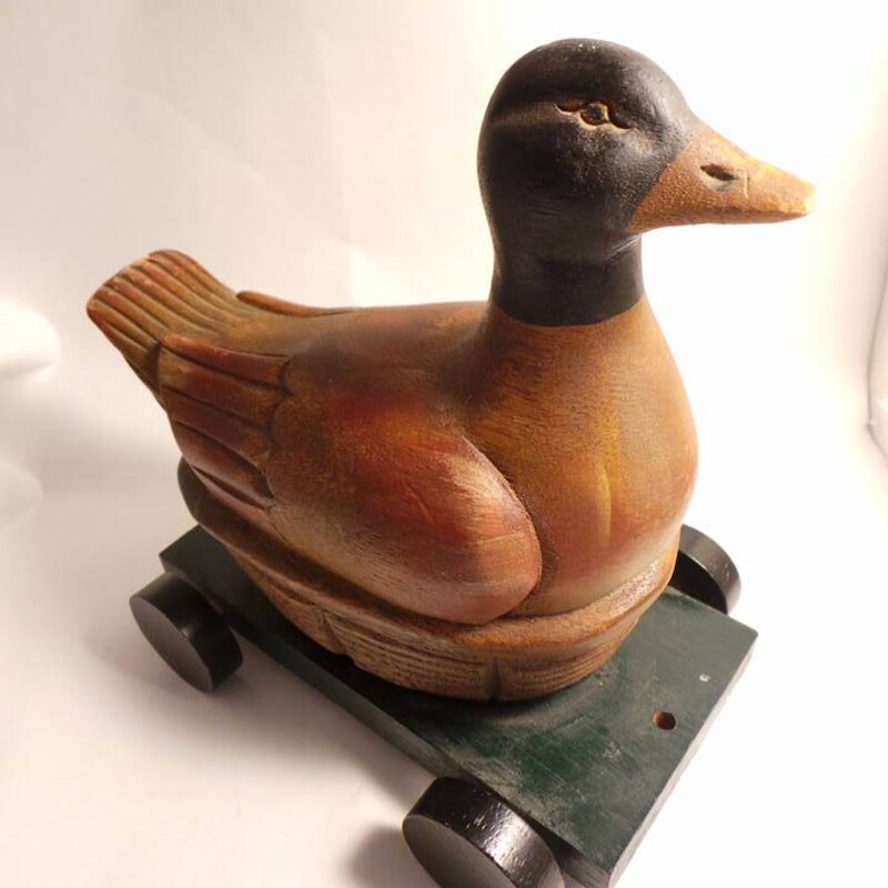 Wooden Duck Toy - Etsy