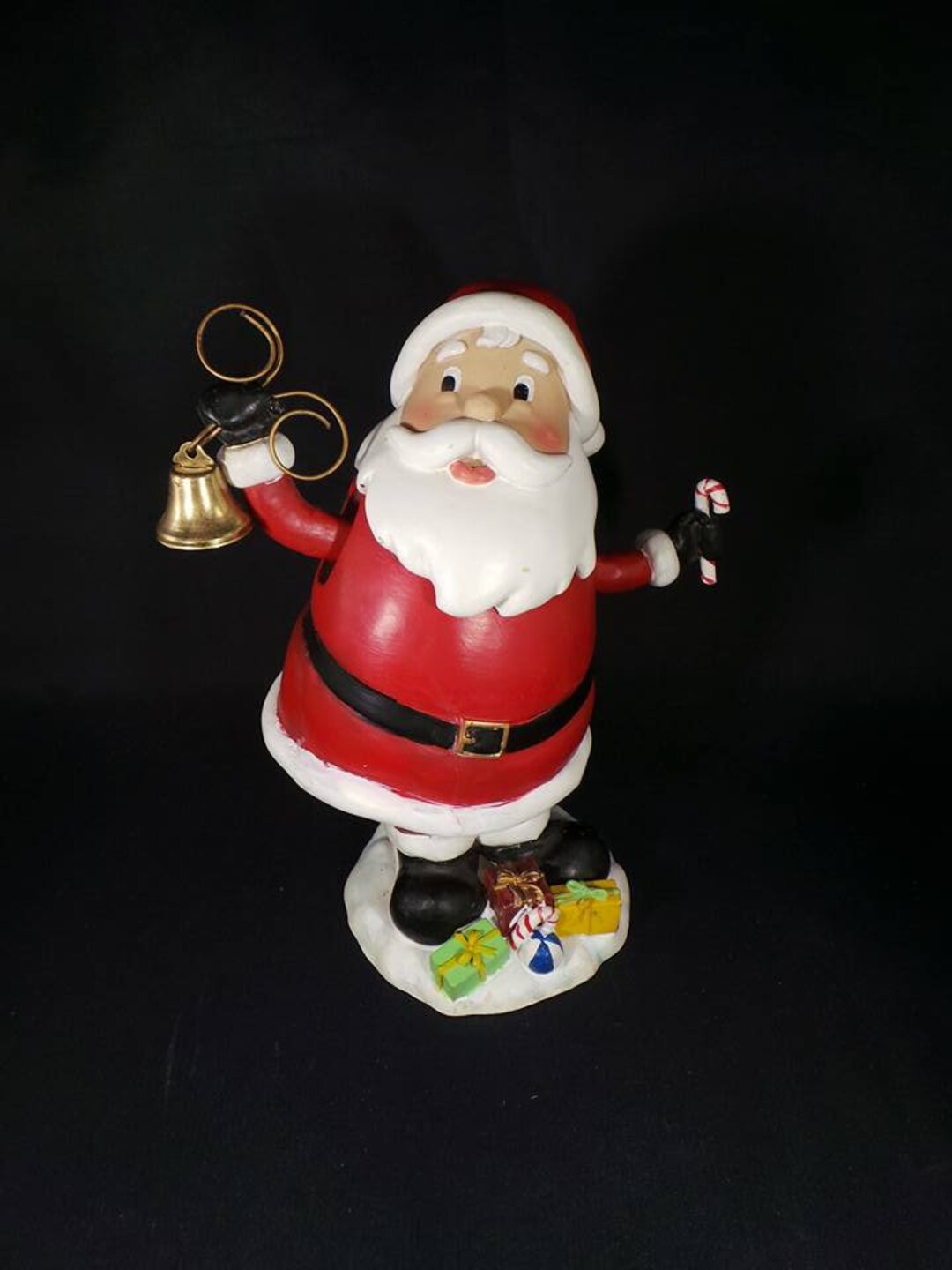 Vintage Musical Wind up Santa Hands up Down - Etsy