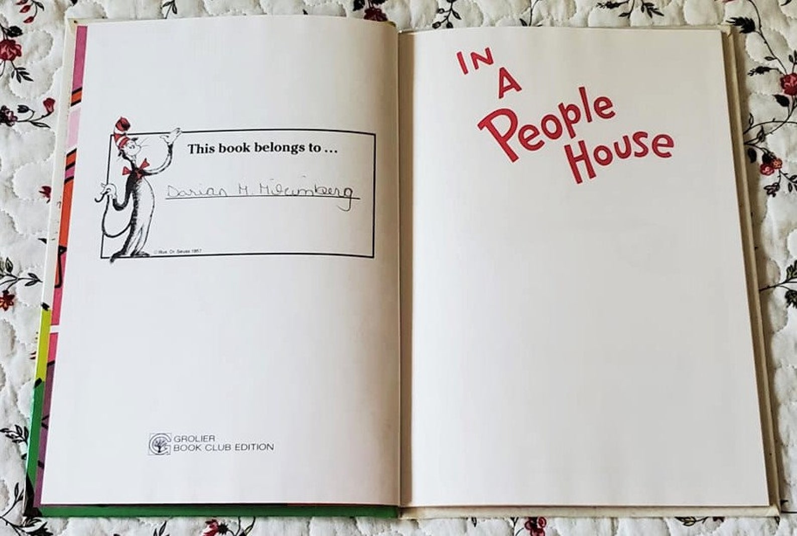1972 in A People House by Theo. Lesieg Childrens Book - Etsy