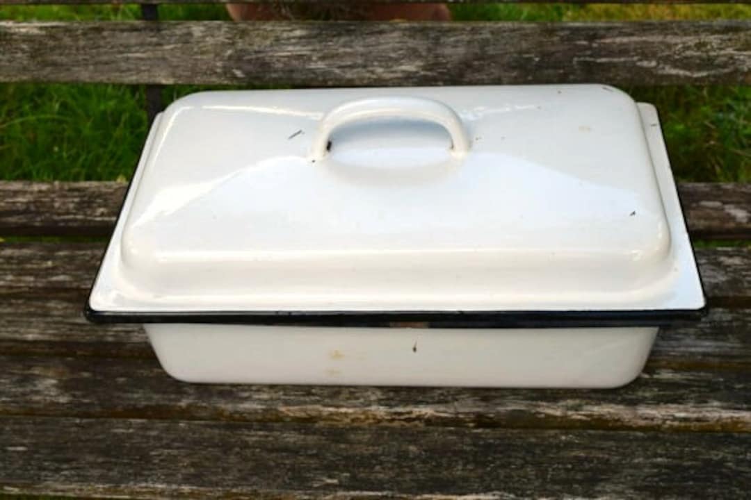 White Enamel Medical Box Enamel Hospital Tray - Etsy