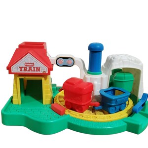 1990 Playskool Push and Go Toy Train Stain Trains, Pretend Play - Etsy