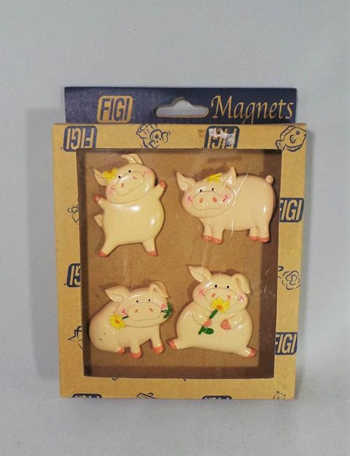 Figi Pigs 3D Magnets Set of 4 Kitchen Fridge Decor - Etsy