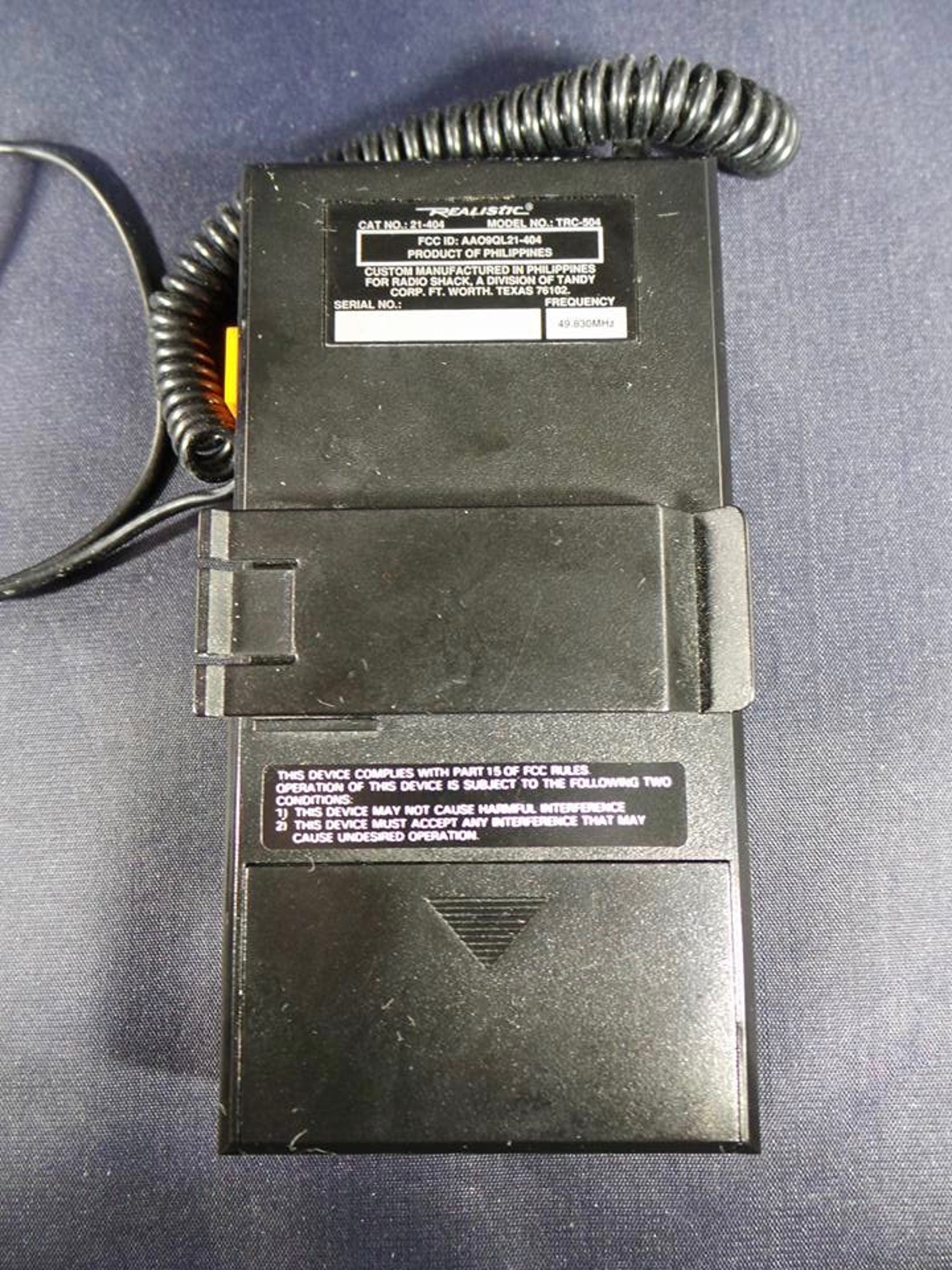 Vintage Realistic Voice-operated Two-way TRC-504 21-404 | Etsy