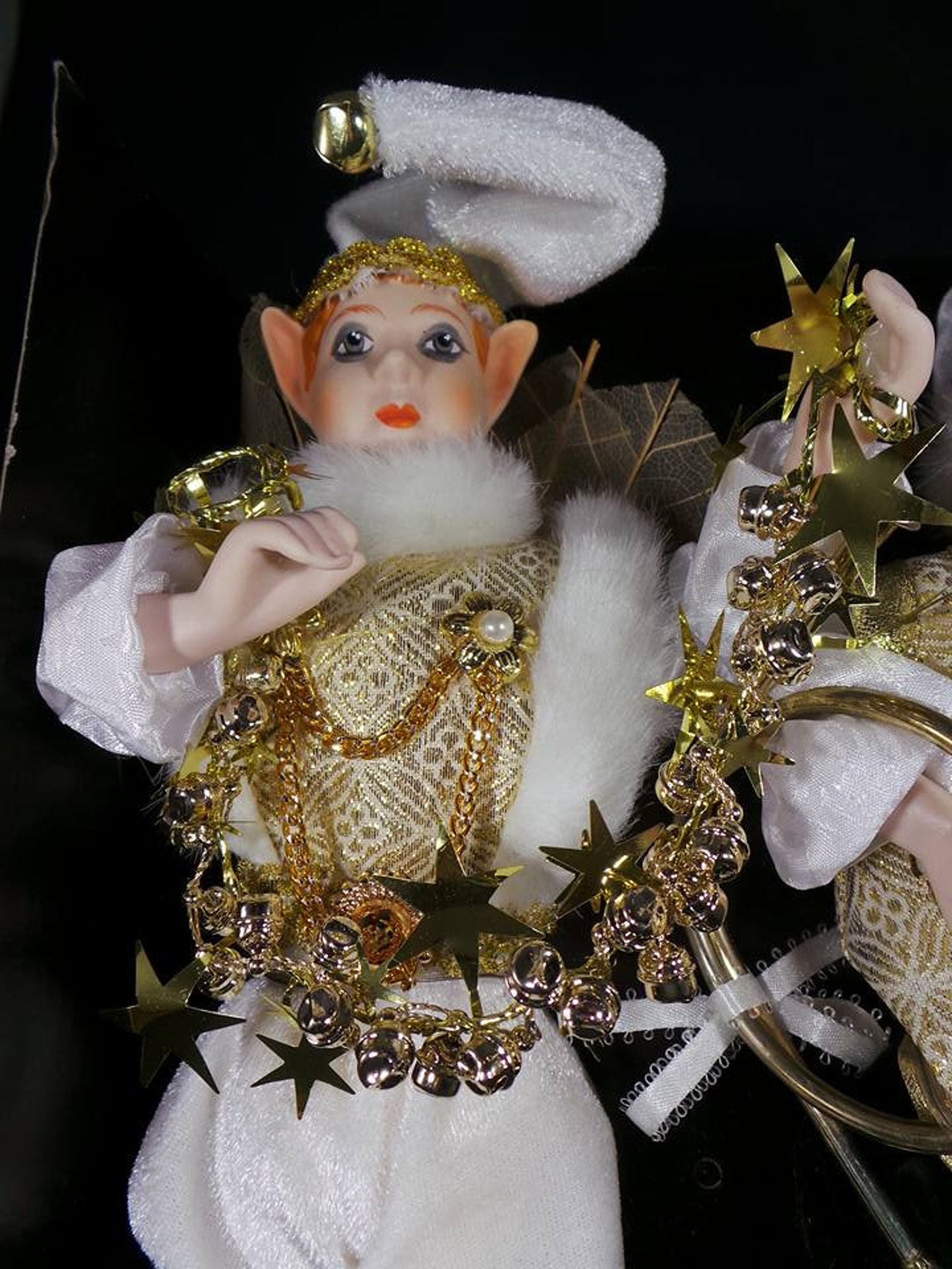 1992 Traditions Bendable Santa and Elf Christmas Decorations - Etsy