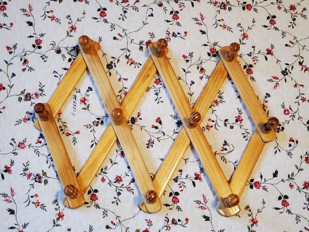 Wooden Wall Rack, Expandable Hanger, Coat Hat Hanger, Wooden Hanger - Etsy