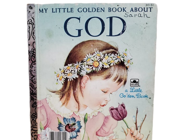 1975 My Little Golden Book About God Hardcover by Jane Werner Watson ...