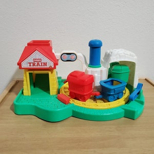 1990 Playskool Push and Go Toy Train Stain Trains, Pretend Play - Etsy