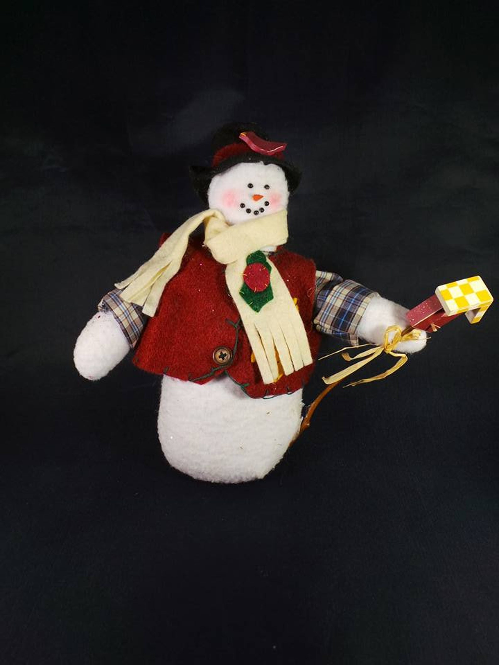 Vintage Bean Bag Snowman Dolls Christmas Decor - Etsy
