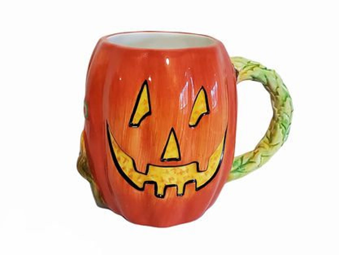 Certified International Susan Winget Halloween Pumpkin Ceramic Mug - Etsy