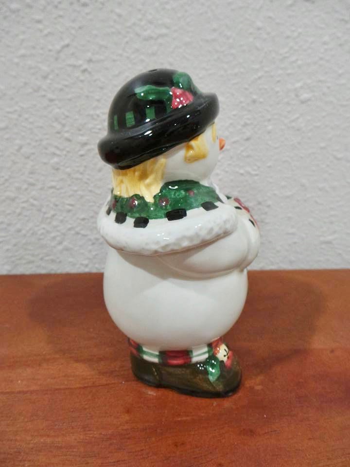 Vintage Sakura Debbie Mumm Caroling Snowmen Salt Pepper - Etsy