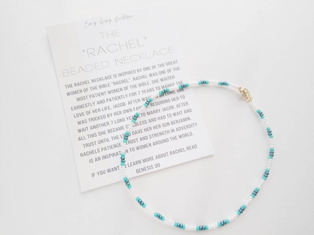 The Rachel Beaded Necklace Beaded Choker Seed Bead Choker - Etsy