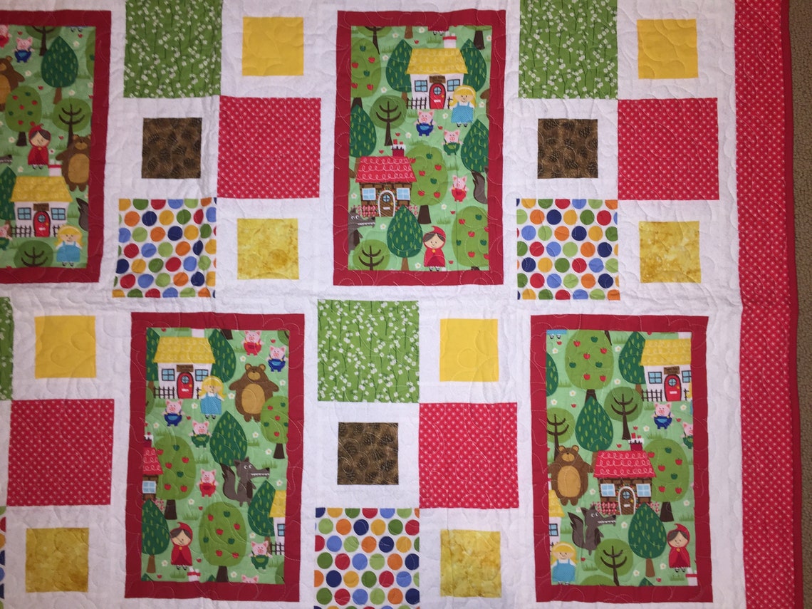 Fairytale Characters Quilt Quilts for Sale, Patchwork Quilt, Custom ...