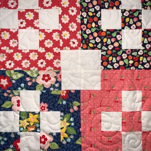 Orchard Bordered Nine Patch Quilt Quilts for Sale, Patchwork Quilt ...