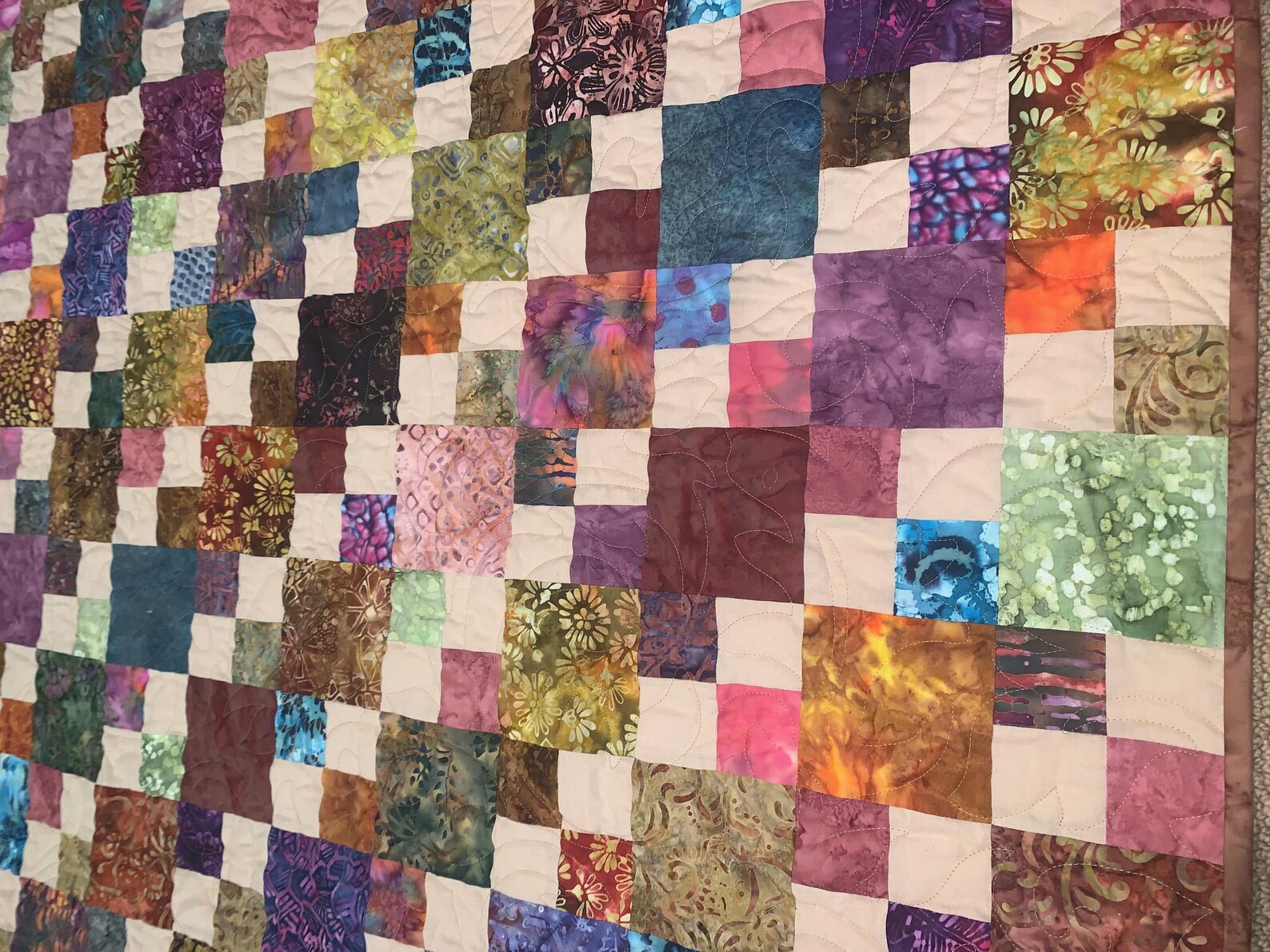 Falling Charms Batik Quilt - Etsy