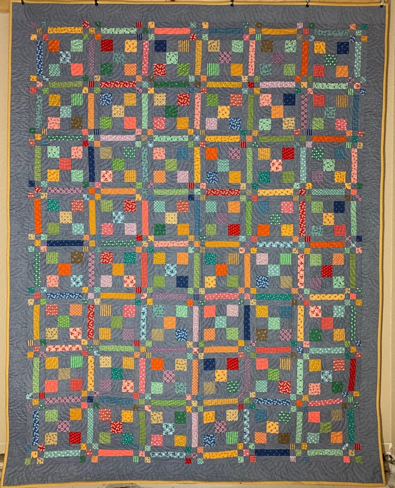 Checkerboard Farmhouse Quilt - Etsy
