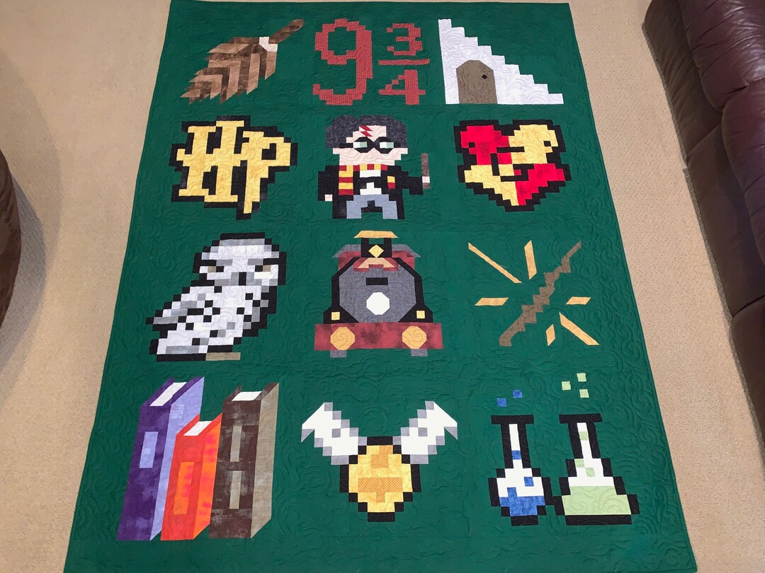 Harry Potter Emblem Quilt - Etsy
