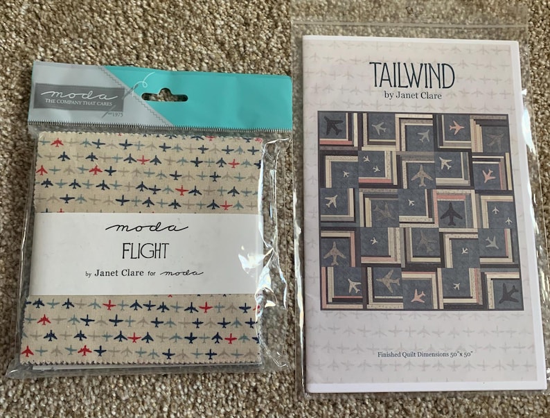Moda Flight Charm Pack and Tailwind Pattern by Janet Clare - Etsy