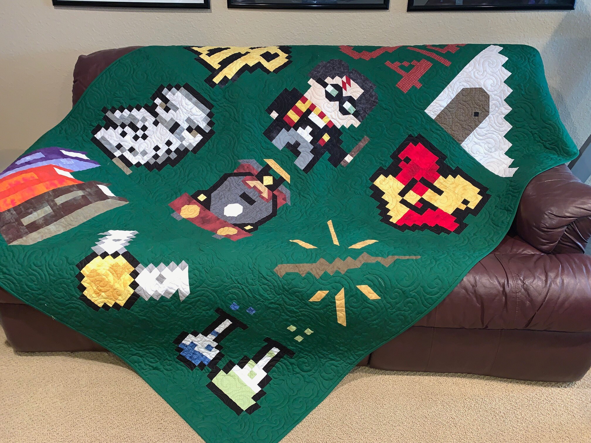 Harry Potter Emblem Quilt - Etsy