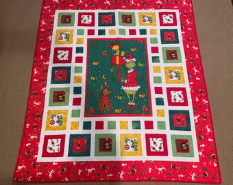 Six Faces of Grinch Christmas Seuss Quilt Grinch Wall Hanging ...