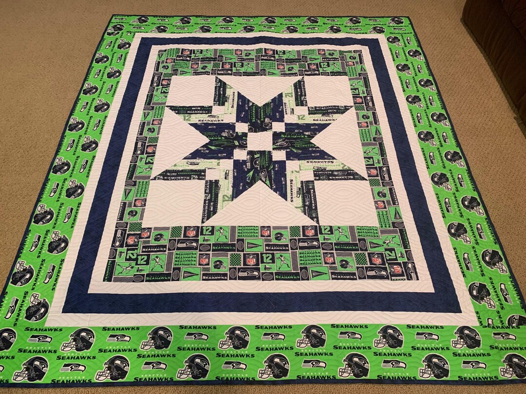 Seattle Seahawks NFL Team Themed Big Star Quilt - Etsy