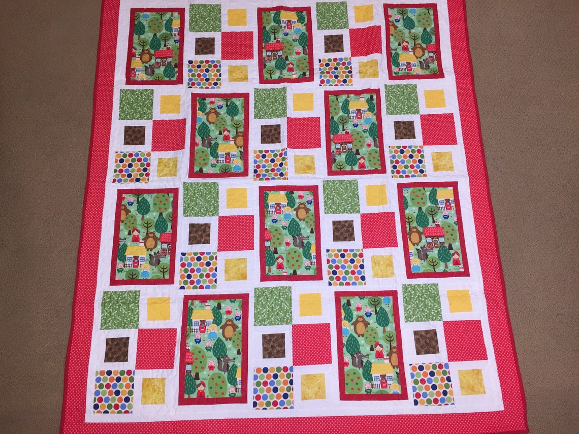 Fairytale Characters Quilt Quilts for Sale, Patchwork Quilt, Custom ...