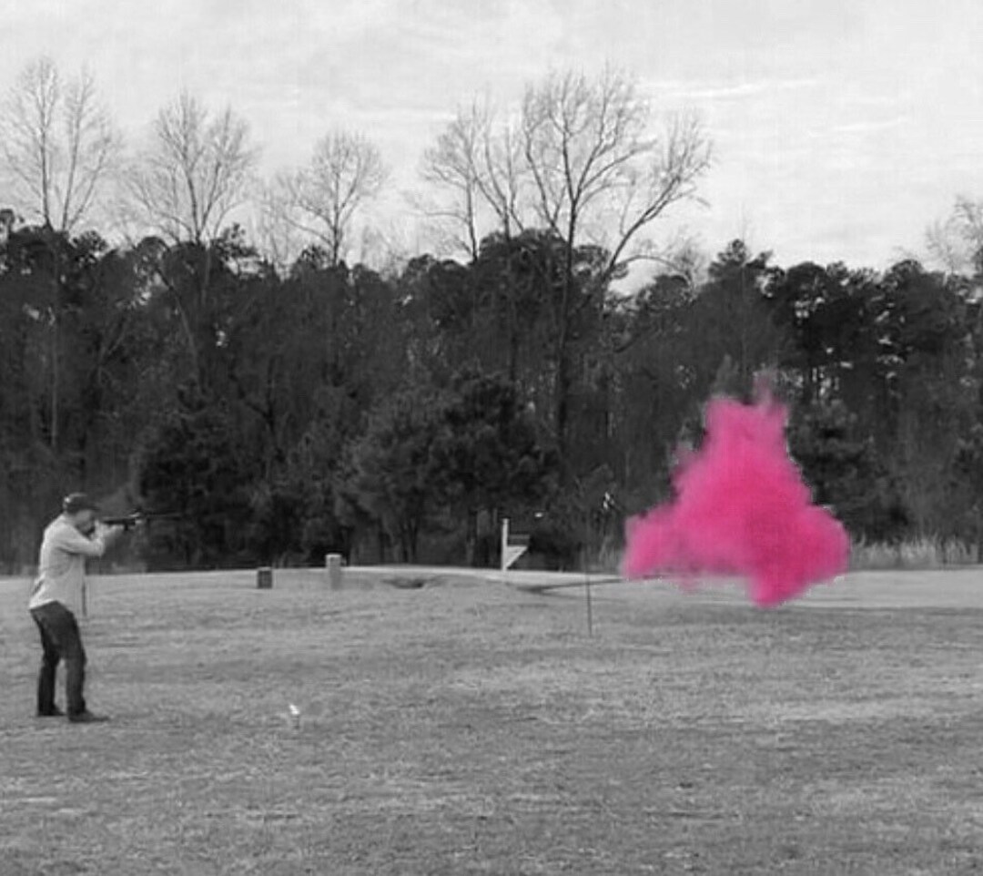 XL Hanging Shooting Target With Powder And/or Confetti Pink Blue Purple ...