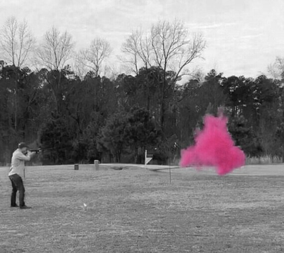 XL Hanging Shooting Target with Powder and/or Confetti Pink | Etsy