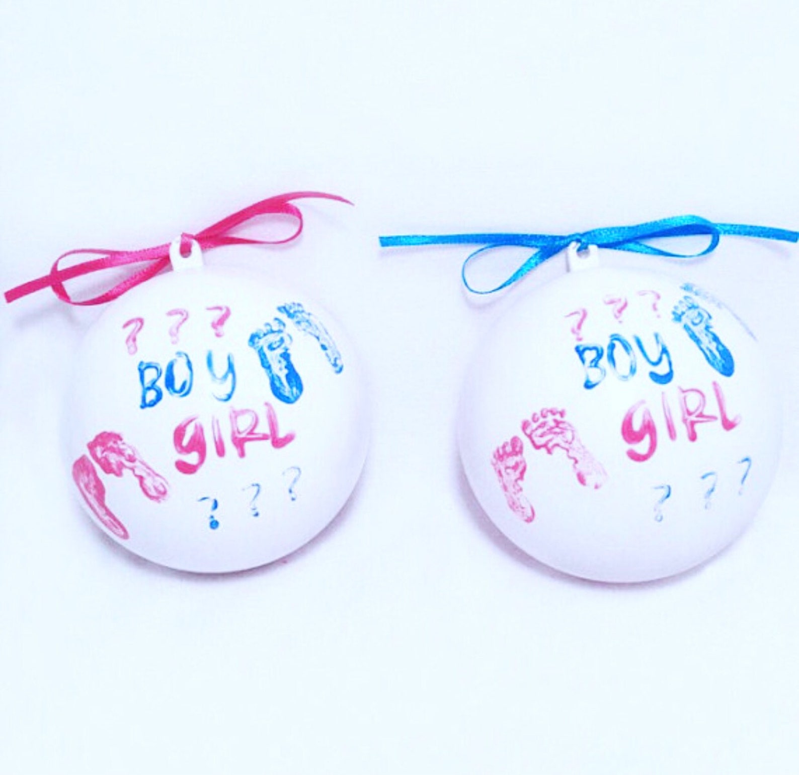 Gender Reveal Ball Gender Reveal Ideas Baseball Baby Feet Ball - Etsy