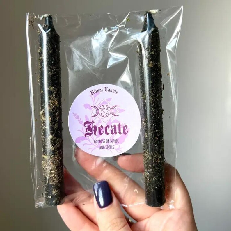 Bronze Finish Goddess Hecate Altar Set With Mini Statue and Candles - Etsy