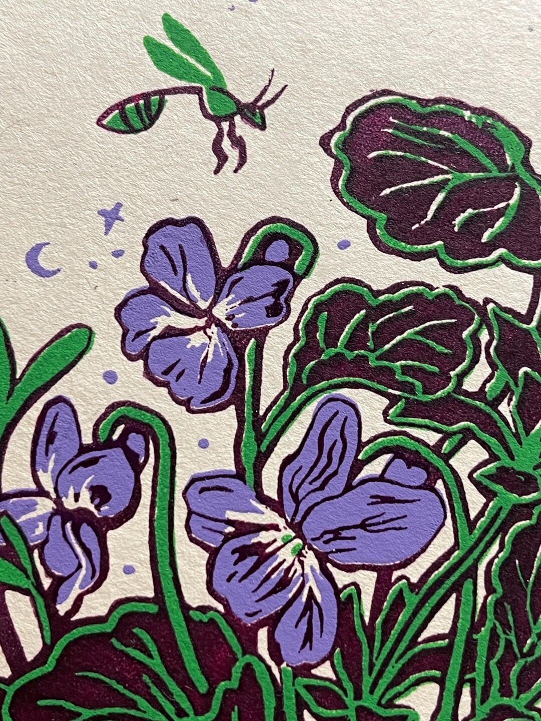 Amongst the Violets Screen Print | Limited Edition of 50 - Etsy