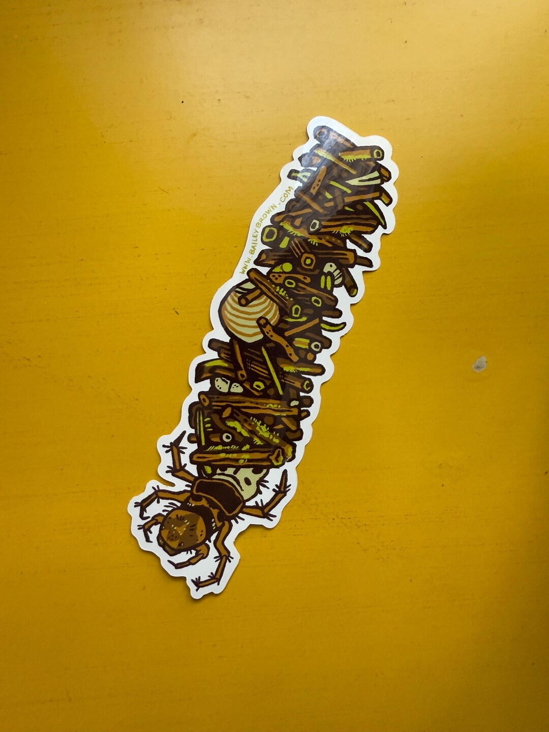 Caddisfly Larva Sticker - Etsy