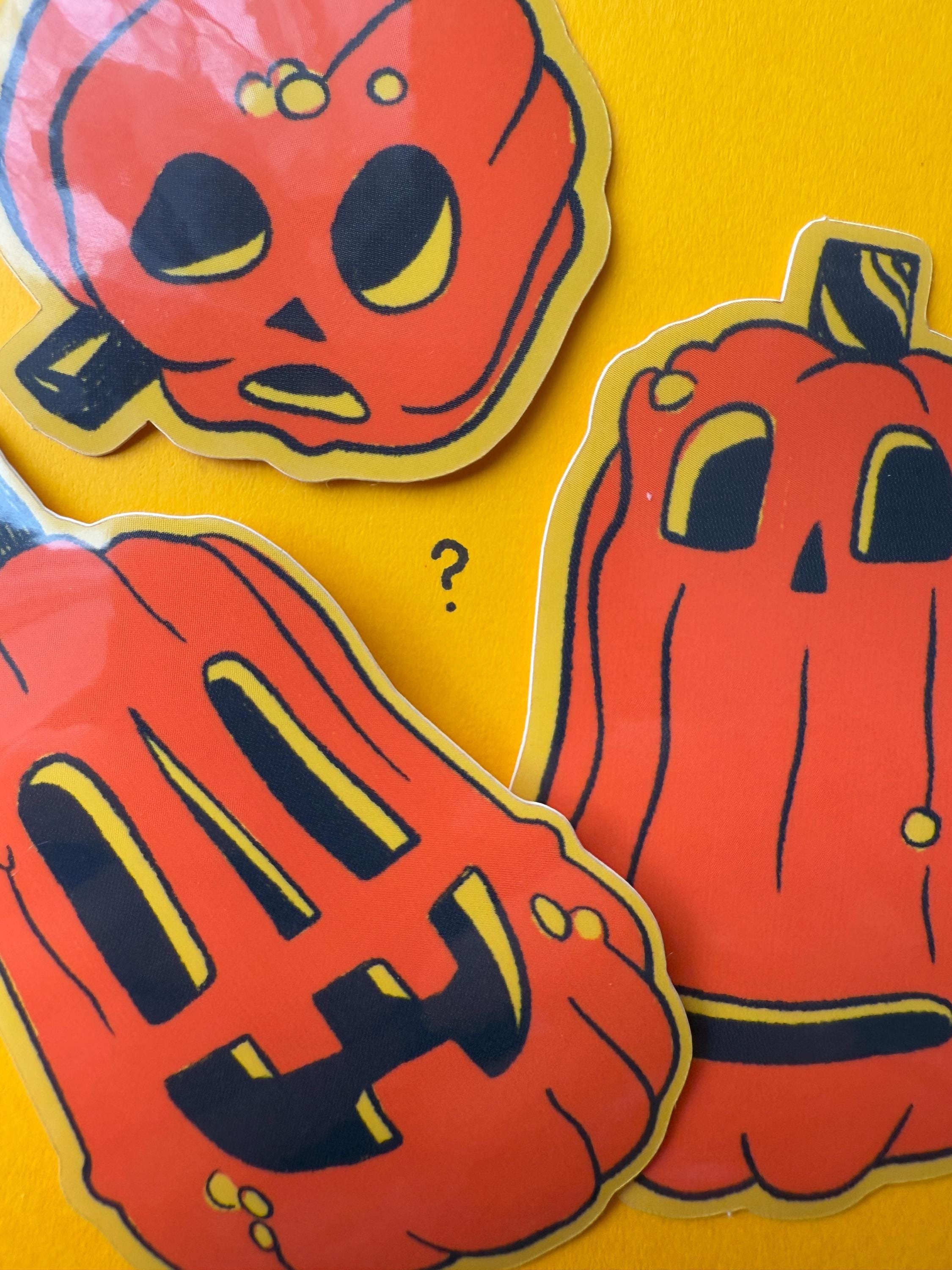 Mystery Jack-o-lantern Sticker | Single Mini Sticker | Collect Them All ...